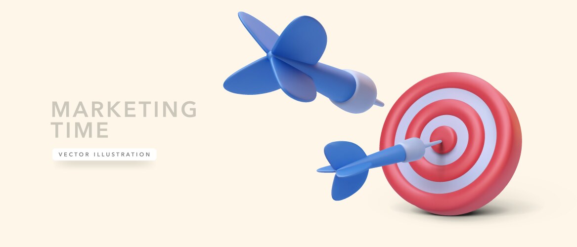 Target at end of bumpy road going to goal Vector Image