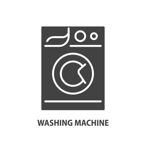Washing machine icon sign washer symbol Royalty Free Vector