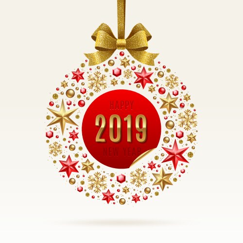 New year 2019 Royalty Free Vector Image - VectorStock