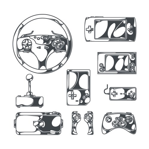 Video Game Controller Sketch Vector Images (over 840)
