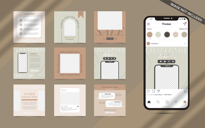 Instagram Layout Vector Images (over 5,500)