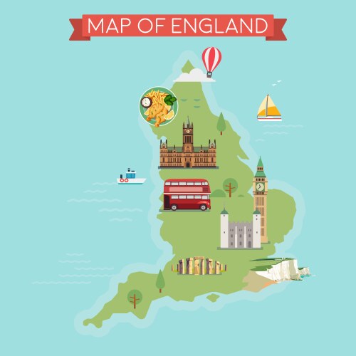 Cartoon Map of Uk Vector Images (87)