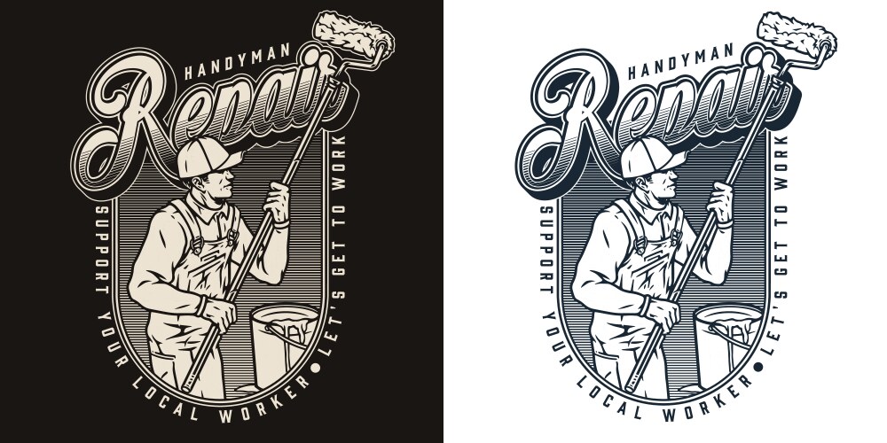 Vintage Painter Logos Vector Images (over 760)