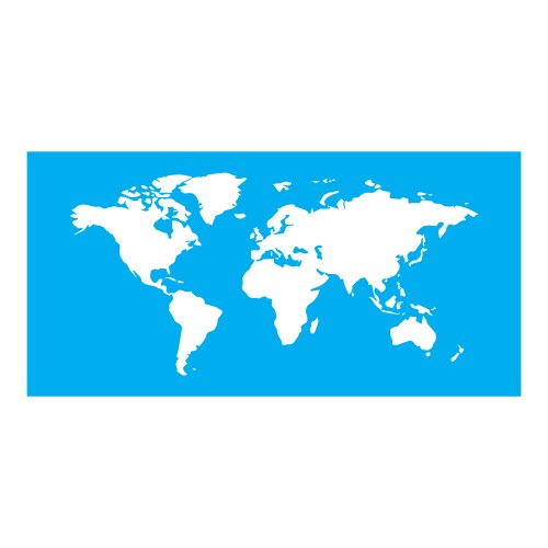 World map icon Royalty Free Vector Image - VectorStock