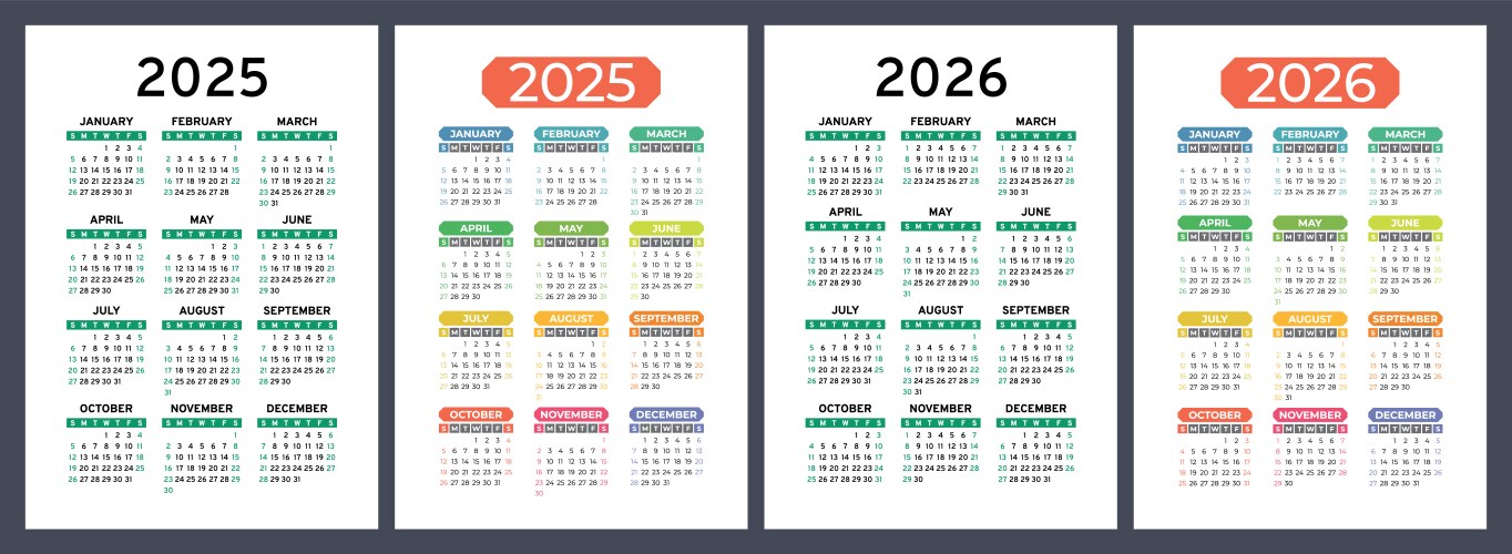 2026 Calendar Vector Images (over 4,300)