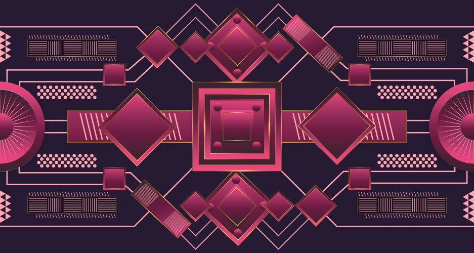 Modern geometric shapes background design Vector Image