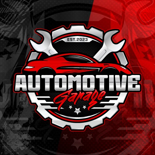 Auto repair and garage logo design template Vector Image
