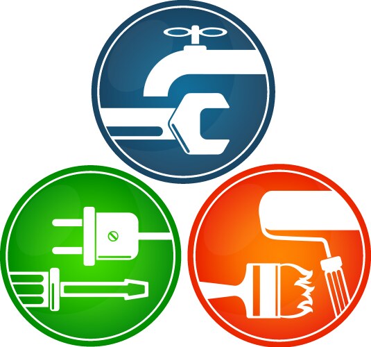 Home repair symbol Royalty Free Vector Image - VectorStock