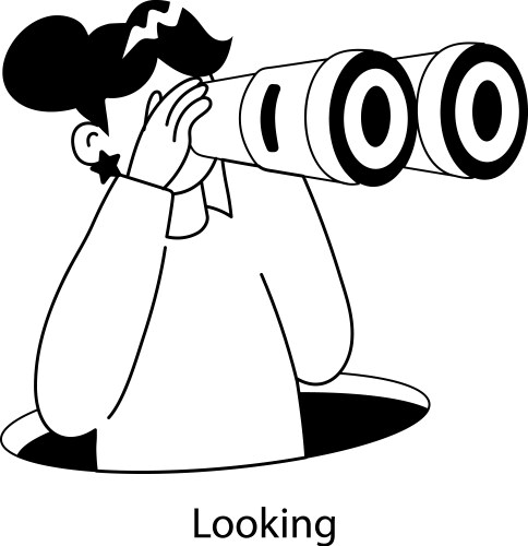 Girl Looking Vector Images (over 58,000)