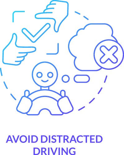 Distracted Driving Vector Images (over 200)