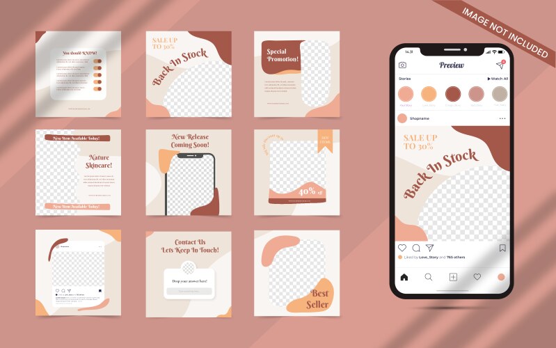 Instagram Layout Vector Images (over 5,500)