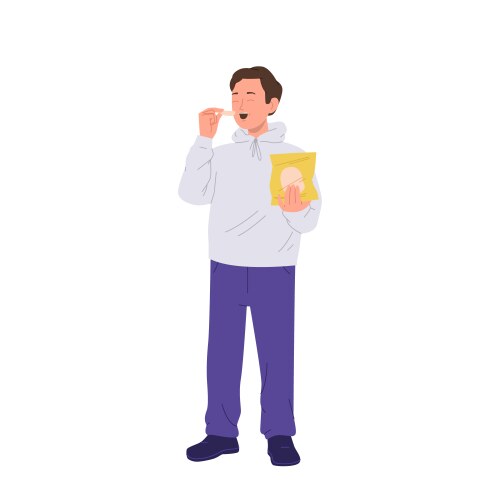 Chinese man cartoon character wearing traditional Vector Image