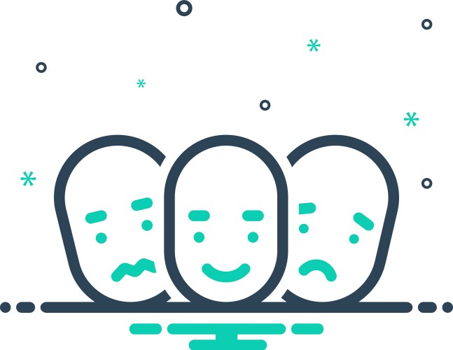 Multiple personality Royalty Free Vector Image