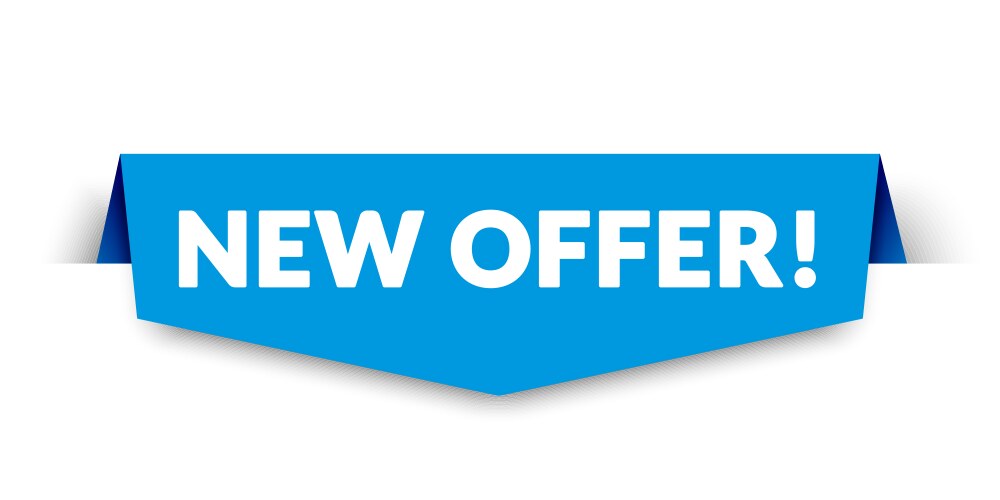 New Offer Logo New Offer Vector Banner. Red Promotion Label Bew Offer