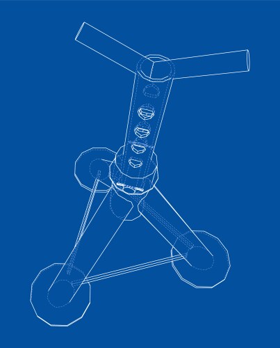 Axle stand isolated Royalty Free Vector Image - VectorStock