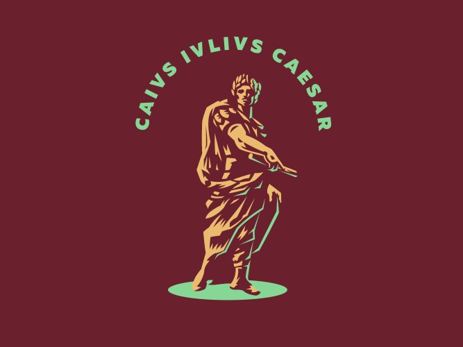 Caesar emblem Royalty Free Vector Image - VectorStock