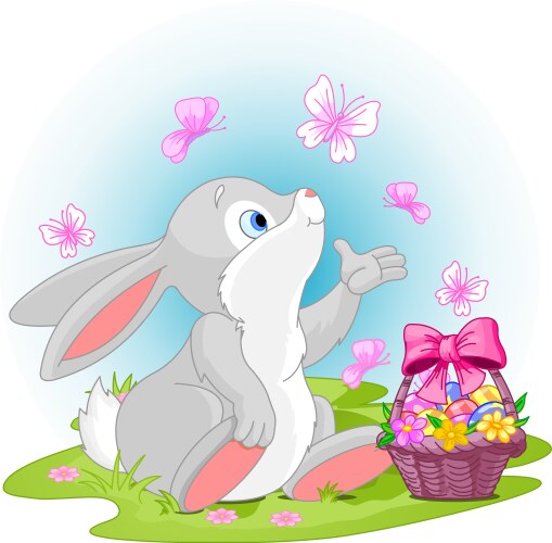 Easter bunny Royalty Free Vector Image - VectorStock