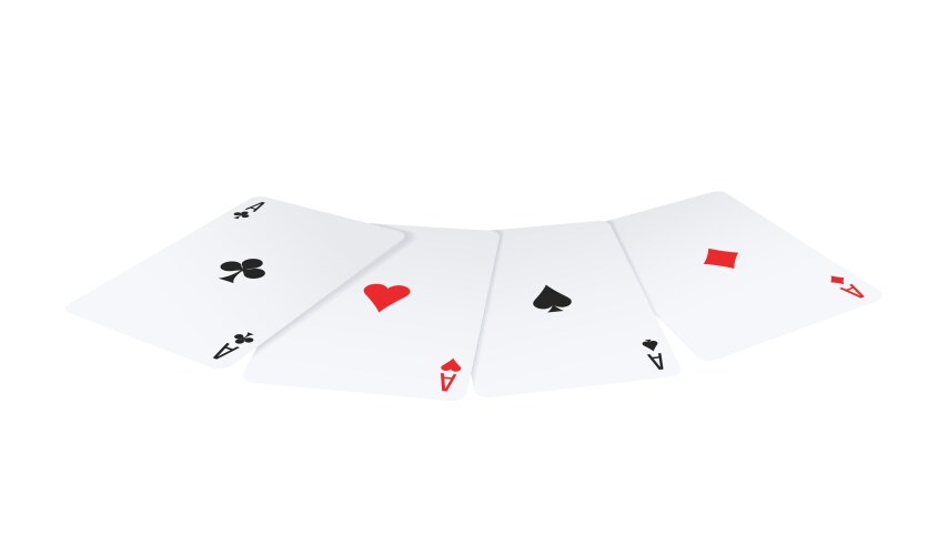 Realistic playing cards Royalty Free Vector Image