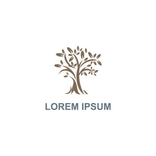 Banyan tree logo icon Royalty Free Vector Image