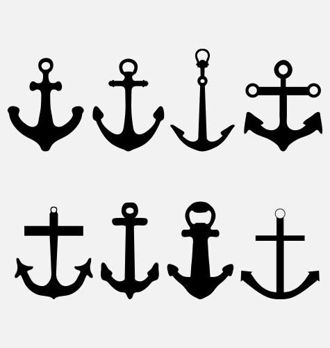 Anchor Silhouette Vector Images (over 15,000)