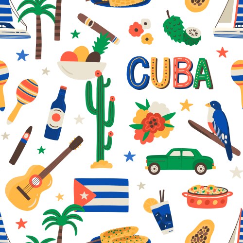 Caribbean pirates and corsairs seamless pattern Vector Image