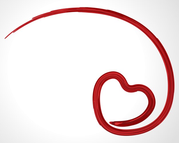 Red heart shape Royalty Free Vector Image - VectorStock