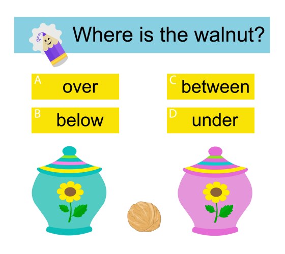 Learning colors yellow color flashcard for kids Vector Image