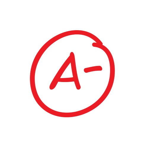 Zero test score bad school exam results grade Vector Image