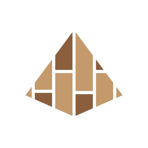 Pyramid logo Royalty Free Vector Image - VectorStock