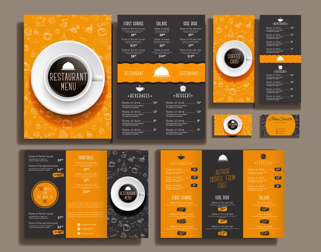 A4 Menu Restaurants Templates Vector Images (over 510)