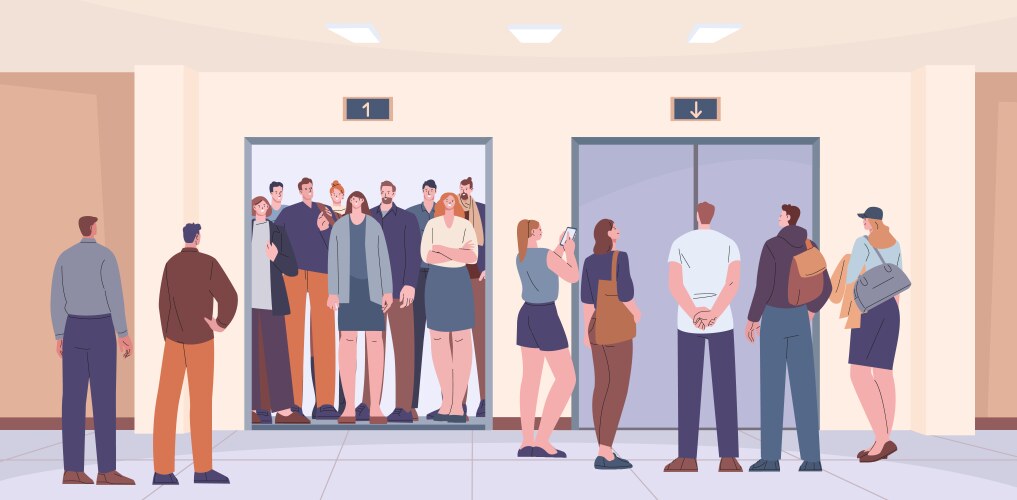 Elevator cartoon Vector Images & Graphics for Commercial Use | VectorStock