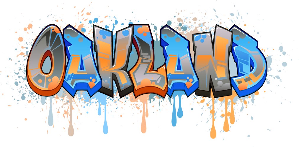 Graffiti styled graphics design - mexico Vector Image