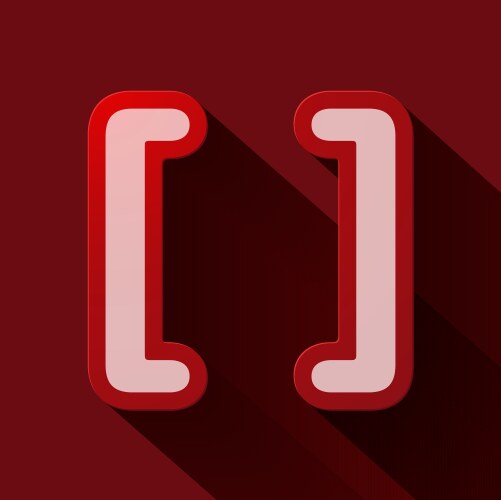 Volume icons symbol brackets Royalty Free Vector Image