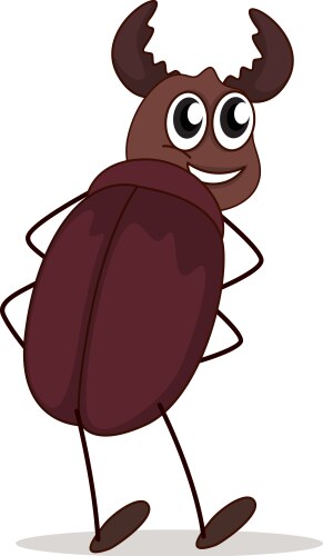 Cartoon funny beetle collection Royalty Free Vector Image