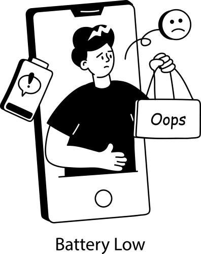 Phone Low Battery Vector Images (over 8,300)