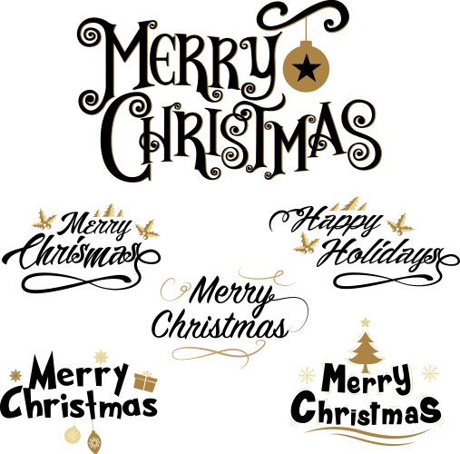 Merry Christmas Script Vector Images (over 14,000)