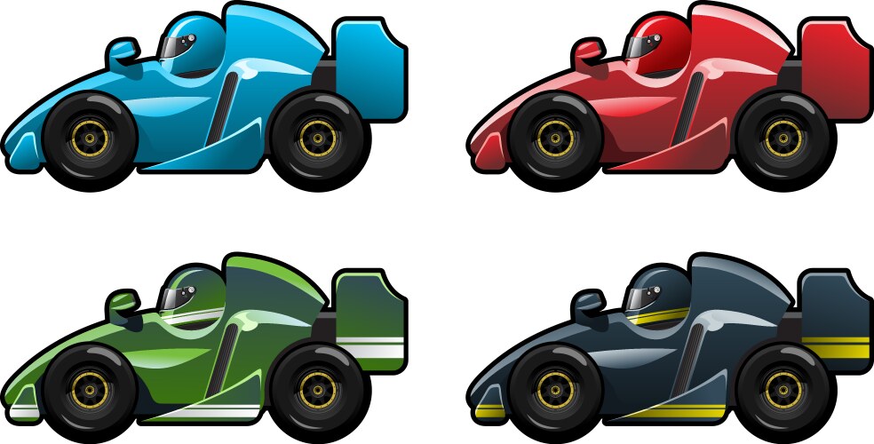 Red and Blue Sport Racing Car Royalty Free Vector Image