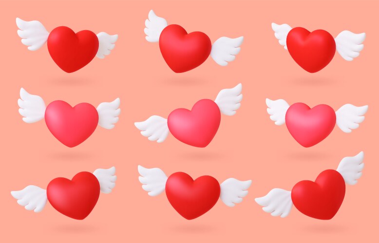 Flying Love Hearts Vector Images (over 34,000)
