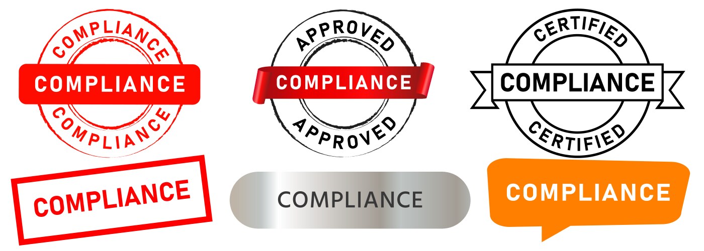 Compliance logo Vector Images & Graphics for Commercial Use | VectorStock