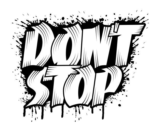 Bigg boss graffiti art typography t shirt design Vector Image