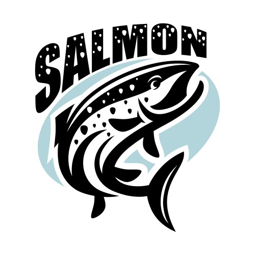 Fish and fishing logo Royalty Free Vector Image