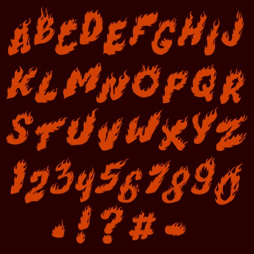 Flaming Font Vector Images (over 120,000)