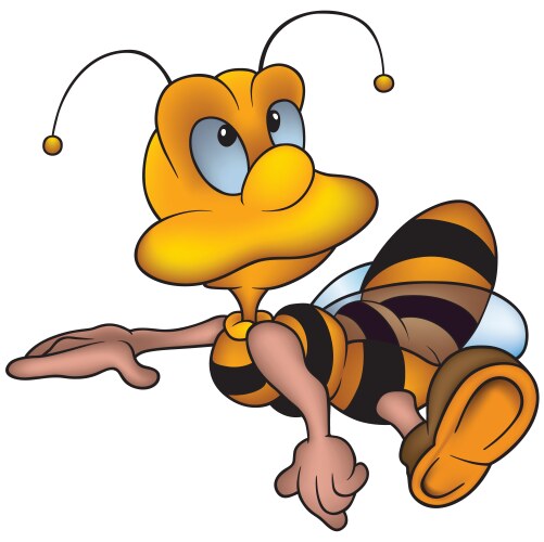 Cartoon bee Royalty Free Vector Image - VectorStock