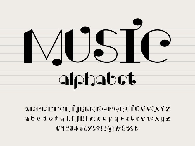 Icons set music note Royalty Free Vector Image