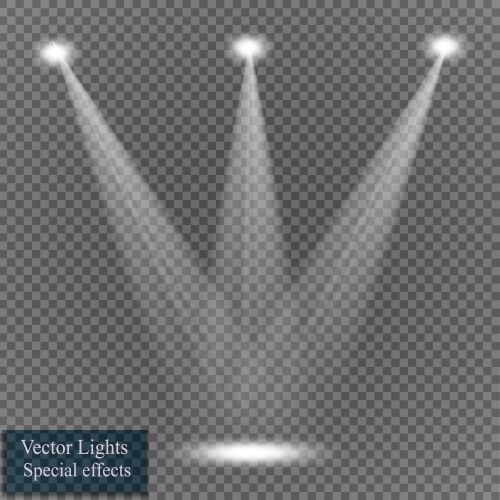 Spotlight on transparent background eps10 Vector Image