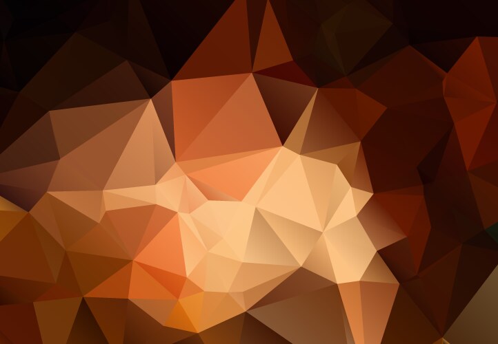 Brown polygon background Royalty Free Vector Image