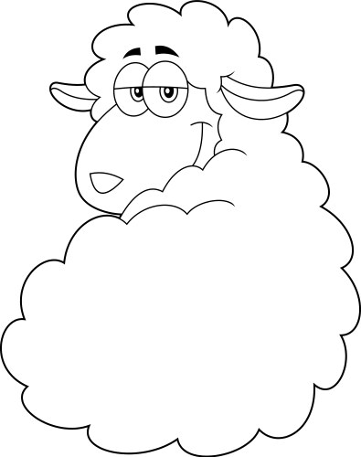 Cartoon sheep Royalty Free Vector Image - VectorStock