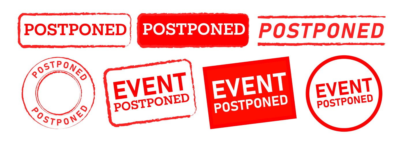 Postponed Stamp Vector Images (over 790)