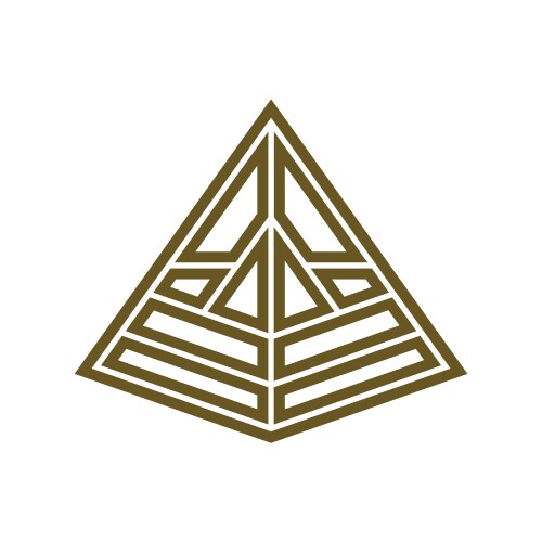 Pyramid logo Royalty Free Vector Image - VectorStock