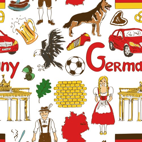 Children holding germany flag Royalty Free Vector Image